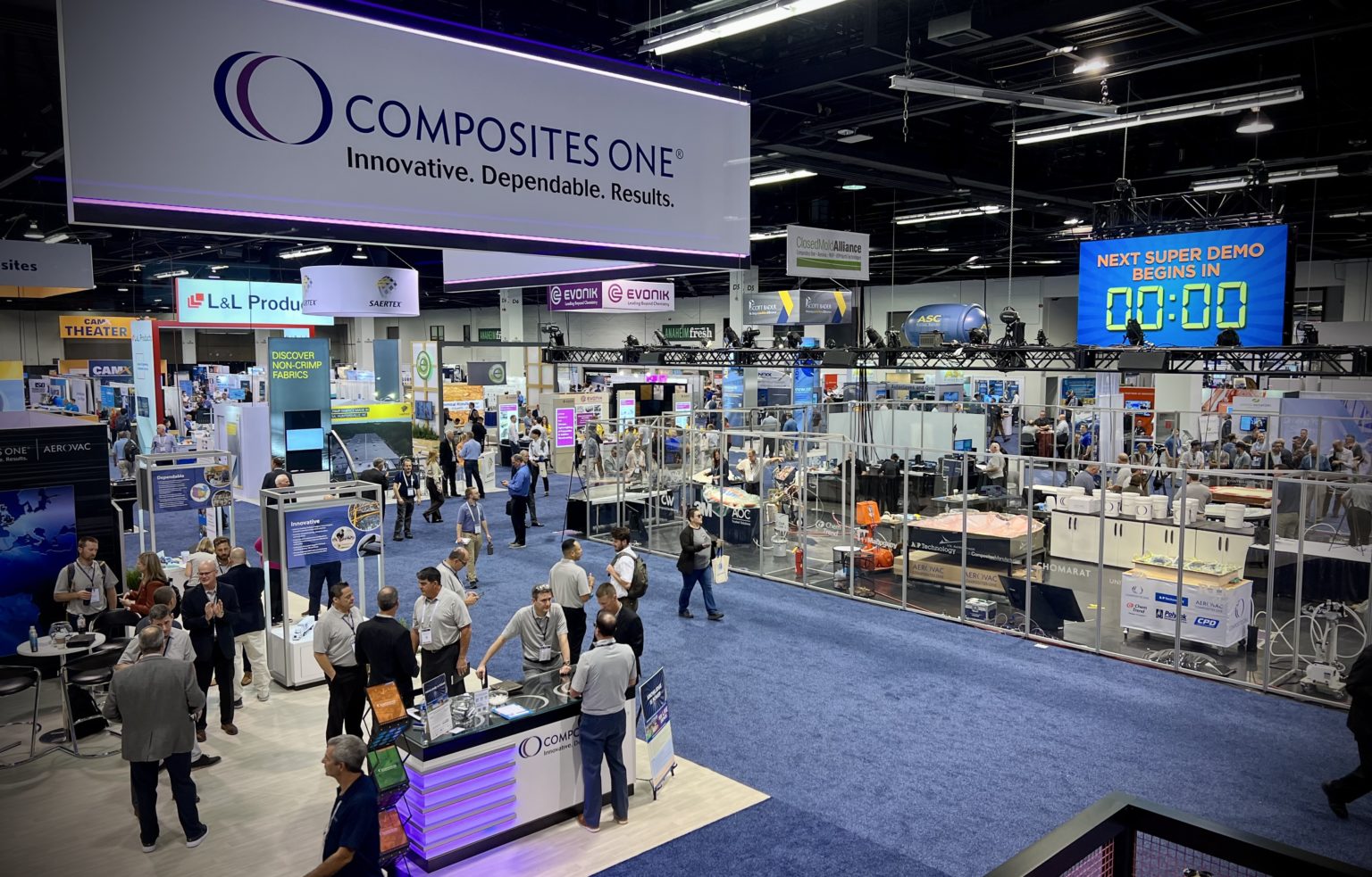 Composites One Stays Busy in the Demo Zone at CAMX 2022